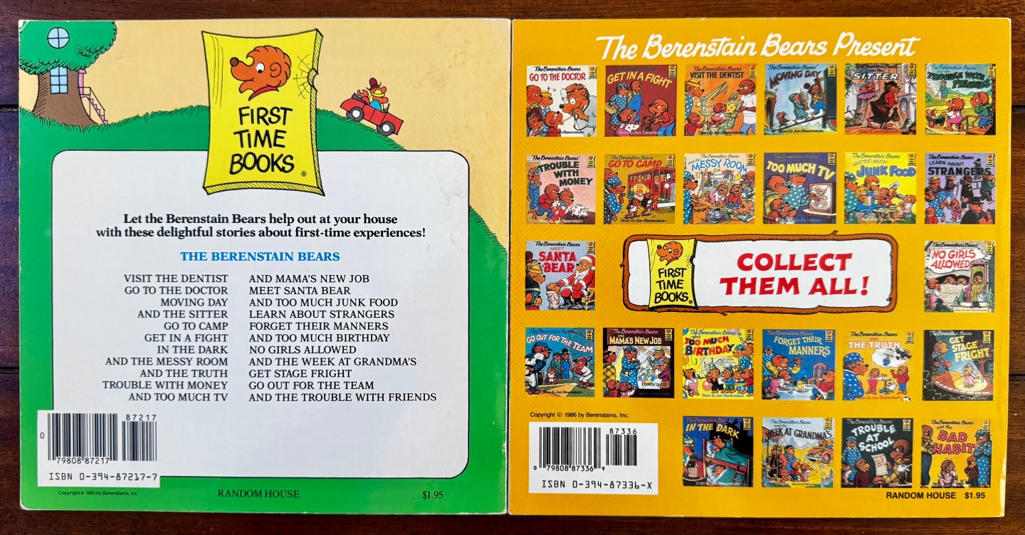 Berenstain Bears Bibliography & Blog – A Complete List of the ...